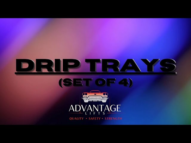 Drip Trays - Set of 4 for Vehicle Lifts | Keep Floors Clean – Advantage ...