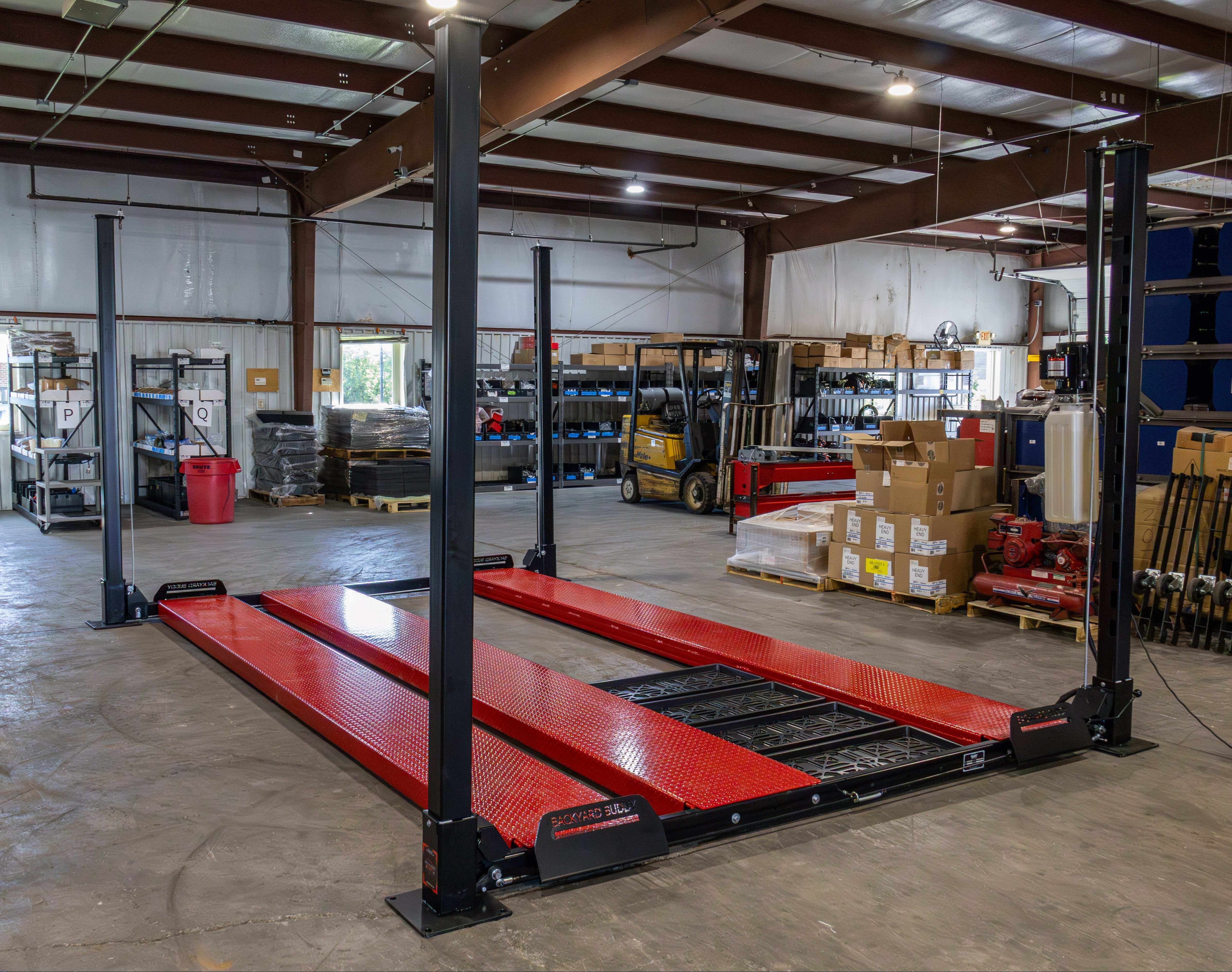 Backyard Buddy Multi-Lift | 8,000 LBS. 4-Post Lift Store Vehicles ...