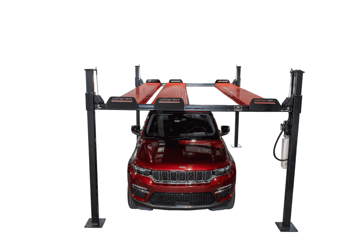 Backyard Buddy Multi-Lift | 8,000 LBS. 4-Post Lift Store Vehicles ...