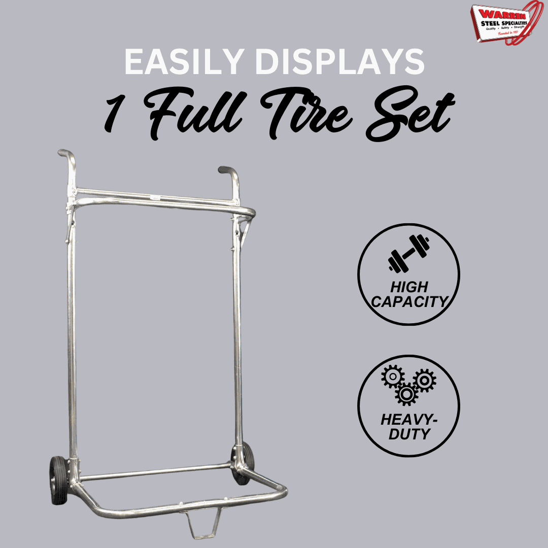 Tire Display Rack | Mobile - Durable Garage Merchandiser – Advantage Lifts
