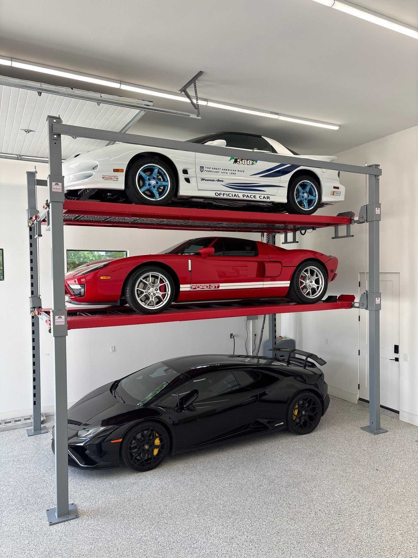 Advantage Single-Wide Triple Stacker | 3 Car Tri-Level Lift for Garage ...